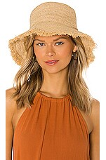 Hat Attack Packable Raffia Bucket Hat in Natural | REVOLVE