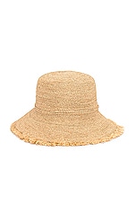 Hat Attack Packable Raffia Bucket Hat in Natural | REVOLVE