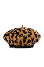 Hat Attack Leopard Beret in Brown | REVOLVE