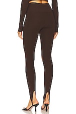 Helsa Tannis Stirrup Legging in Dark Brown | REVOLVE