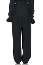 Helsa High Waist Pleated Suit Trouser in Black | REVOLVE