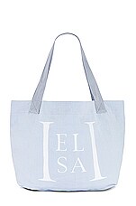 Helsa Logo Tote in Blue | REVOLVE
