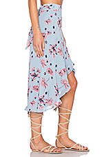House of Harlow 1960 x REVOLVE Maya Wrap Skirt in Blue Floral | REVOLVE