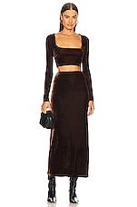 House of Harlow 1960 x REVOLVE Ovelia Top in Chocolate Brown | REVOLVE