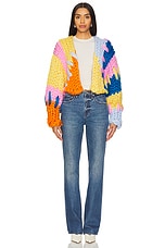 Hope Macaulay The Colorful Colossal Knit Jacket in Multi | REVOLVE