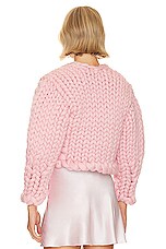Hope Macaulay Block Colossal Knit Cardigan in Pink | REVOLVE