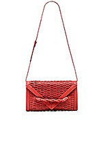 Hoss Intropia Basket weave Clutch in Blush | REVOLVE