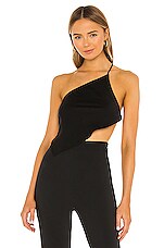 h:ours Danielle Top in Black | REVOLVE
