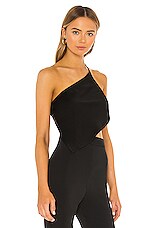 h:ours Danielle Top in Black | REVOLVE