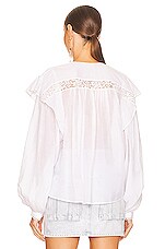 Isabel Marant Etoile Georgina Blouse in WHITE | REVOLVE