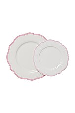 In The Roundhouse Pink Wave Side Plates Set in Pink | REVOLVE