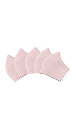Jaanuu Antimicrobial Face Mask (5 Pack) in Blushing PInk | REVOLVE