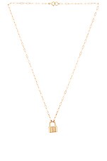 Joy Dravecky Jewelry Monaco Lock Necklace in Gold | REVOLVE