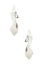 Julietta Le Splash Earrings in White | REVOLVE