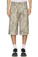 Jaded London Leopard Jorts in Brown | REVOLVE