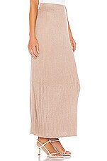 John & Jenn by Line Tai Skirt in Nude Shimmer | REVOLVE