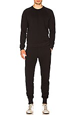 JOHN ELLIOTT Raglan Crew in Black | REVOLVE