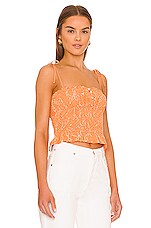 Joie Cameo Top in Muskmelon & Porcelain | REVOLVE