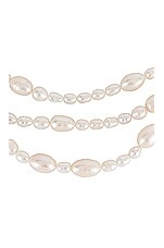 joolz by Martha Calvo Rosie Triple Layer Pearl Necklace in Gold | REVOLVE