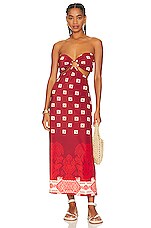 Johanna Ortiz Quechua Dress in Andean Wine & Ruby Cerise | REVOLVE