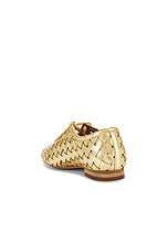 JW PEI Kayla Weave Strap Flat Shoes in Gold | REVOLVE