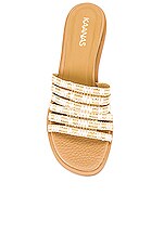 Kaanas Setar Strap Wooden Heel in Natural | REVOLVE