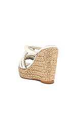 Kaanas x REVOLVE Daniela Wedge Sandal in Ivory | REVOLVE