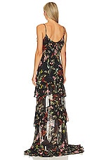 Katie May Always Overdressed Gown in Black Floral | REVOLVE