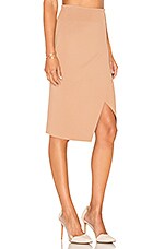 KENDALL + KYLIE Compact Overlap Pencil Skirt in Macaroon | REVOLVE