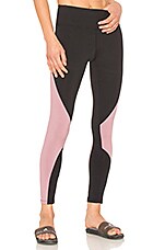 Khongboon Activewear Alyssa Legging in Onyx & Rose | REVOLVE