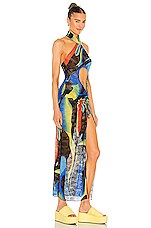 Kim Shui Swirl Qi Pao Dress in Blue | REVOLVE
