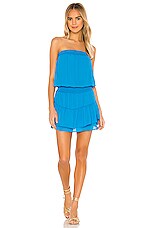 krisa Smocked Strapless Mini in Mystical | REVOLVE
