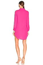 krisa Drape Button Front Mini in Rosa | REVOLVE