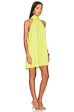 krisa Tie Back Halter Dress in Limelight | REVOLVE