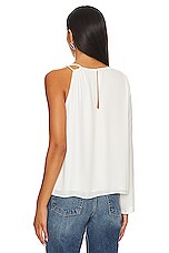 krisa One Sleeve Infinity Blouse in Cream | REVOLVE