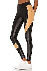 KORAL Pista Infinity High Rise Legging in Black & Iced Coffee | REVOLVE