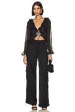 KAT THE LABEL Winnie Blouse in Black | REVOLVE