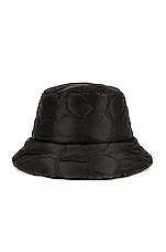 Lack of Color Puffer Bucket Hat in Black | REVOLVE