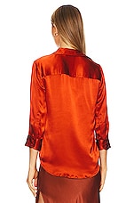 L'AGENCE Dani Blouse in Clay | REVOLVE