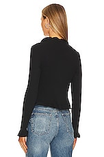 LA Made Sweet Serenade Ruffle Cardigan in Black | REVOLVE