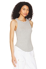 LA Made Aida Racer Front Tank in Heather Grey | REVOLVE