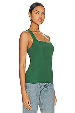 LA Made Valeria Square Neck Cinch Tank in Jade | REVOLVE