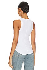 LA Made Aida Racer Front Tank in White | REVOLVE