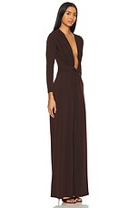 Leslie Amon Amanda Maxi Jumpsuit in Expresso | REVOLVE