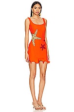 Leslie Amon Starfish Mini Dress in Orange | REVOLVE