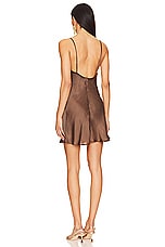 Leslie Amon Galli Mini Dress in Brown | REVOLVE