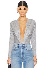 Leslie Amon Amanda Bodysuit in Gray | REVOLVE