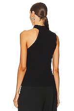 Lanston Asymmetrical Turtleneck Tank in Black | REVOLVE