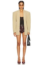 LAMARQUE x REVOLVE Annaise Hot Short in Patent Burgundy | REVOLVE