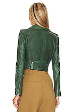 LAMARQUE x REVOLVE Ciara Leather Jacket in Bottle Green | REVOLVE